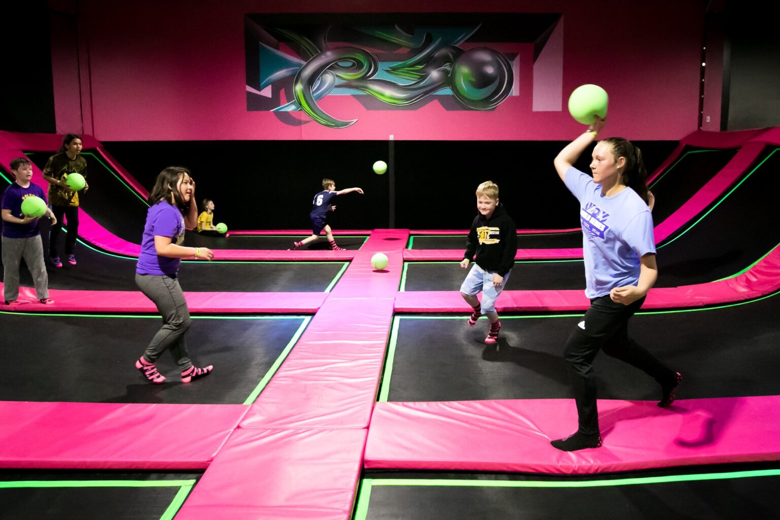 Trampoline dodgeball: A new way to play dodgeball for kids in Hamilton ...