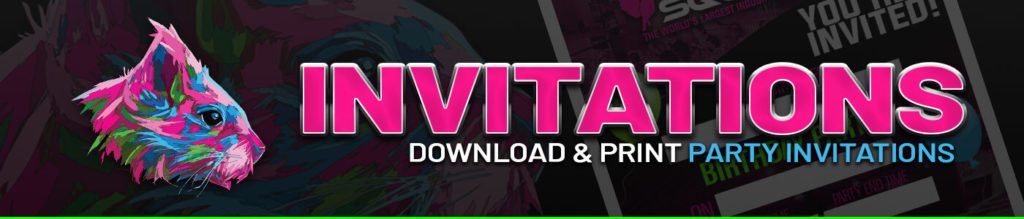 Party Invitations - Whitby Ontario - Flying Squirrel